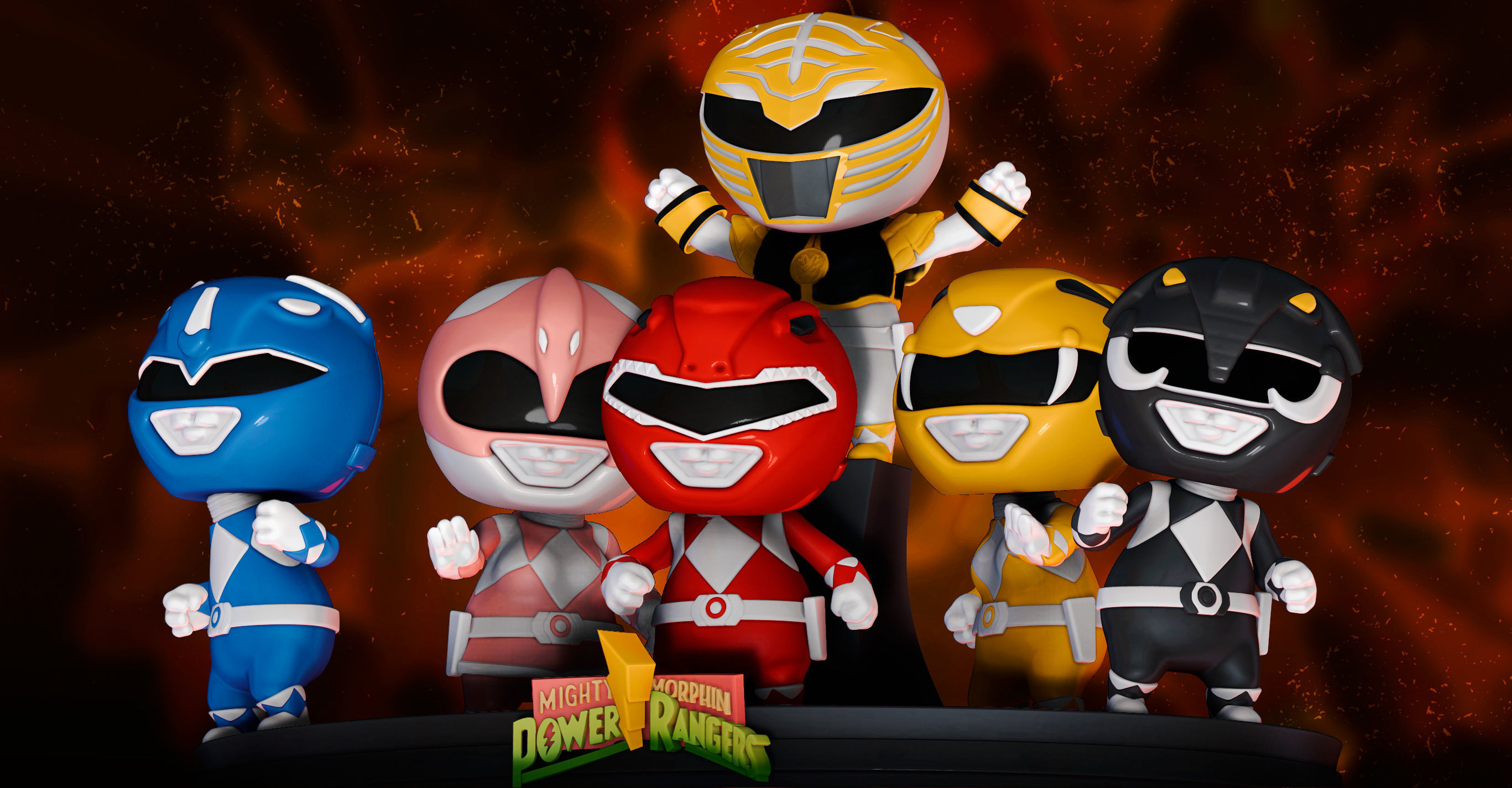 power rangers mini 3D model 3D printable | CGTrader