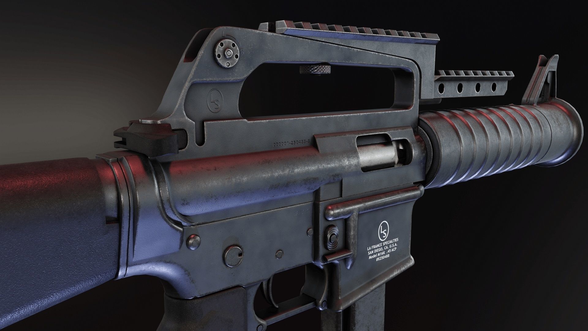 3D model LaFrance M16K45 VR / AR / low-poly | CGTrader