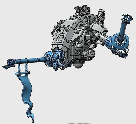 MECHA KNIGHT RETINUE THORAX 3D model 3D printable | CGTrader