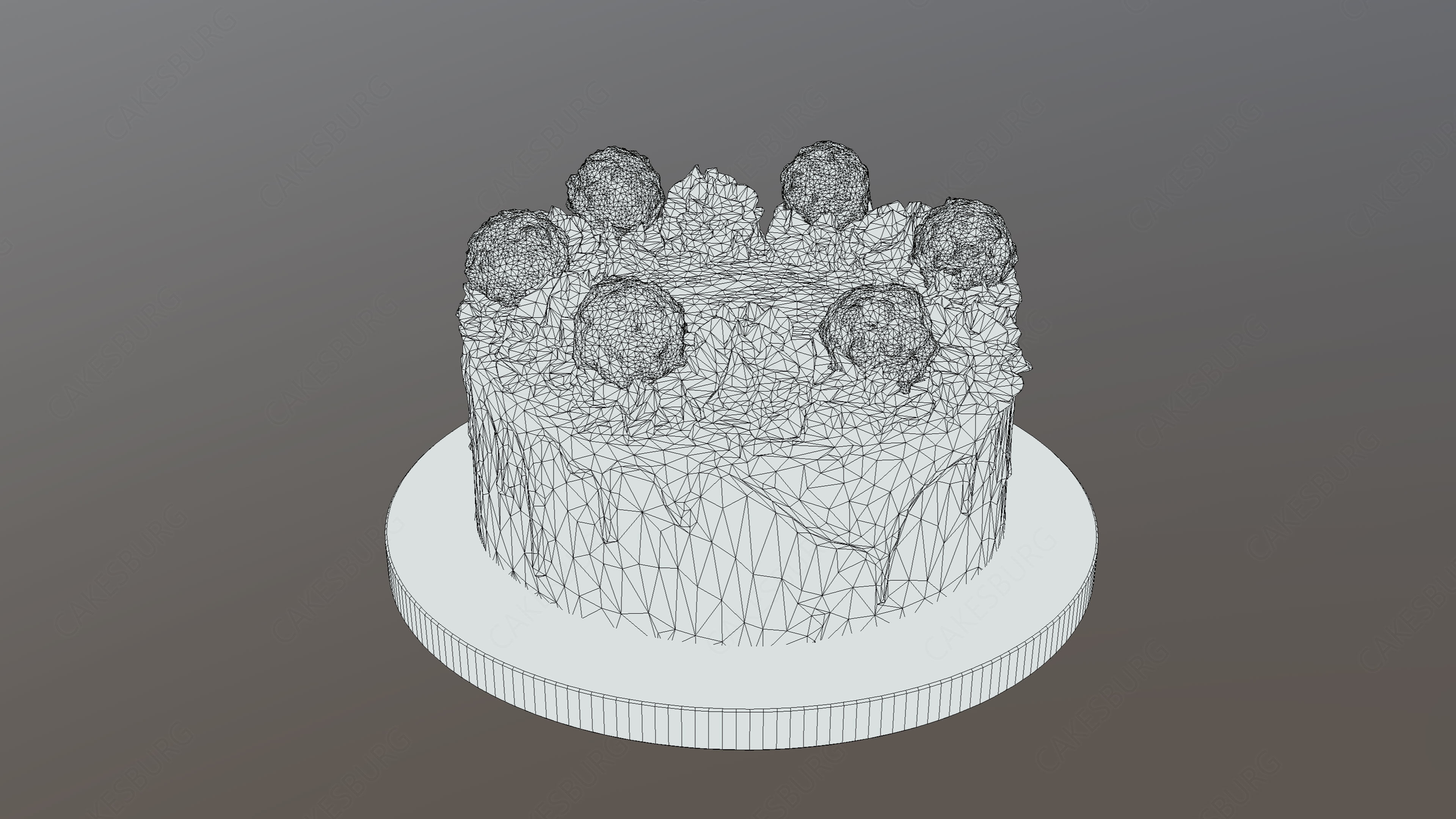 3D model Ferrero Rocher Drip Gateau VR / AR / low-poly | CGTrader