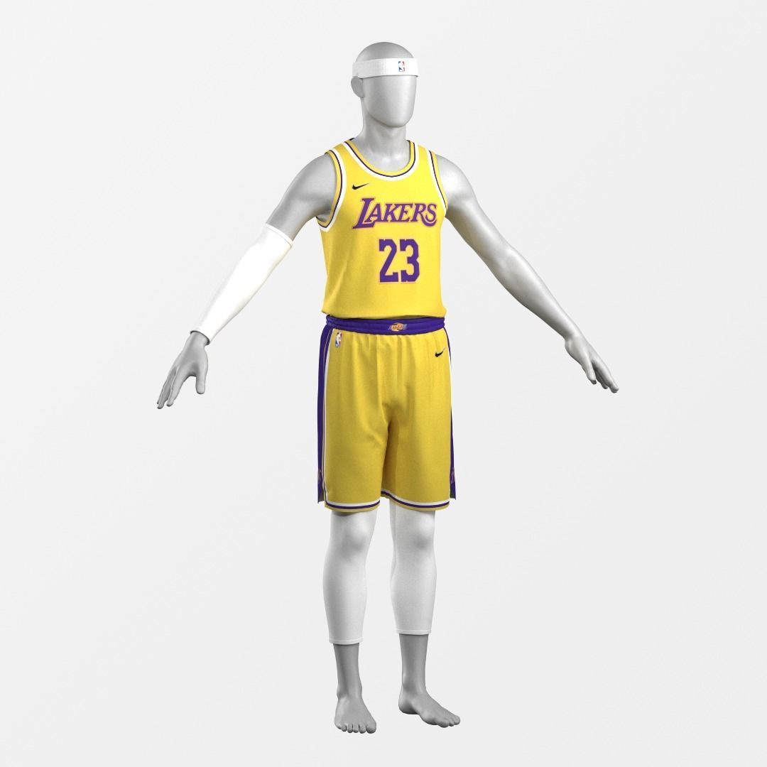 Lakers Basketball Jersey 3D model | CGTrader