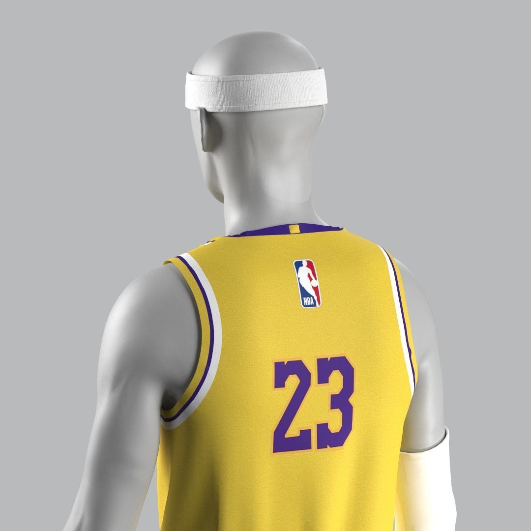 Lakers Basketball Jersey 3D model | CGTrader