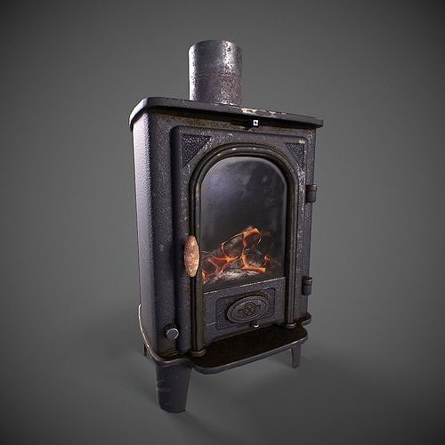 3D model Log Burner VR / AR / low-poly | CGTrader
