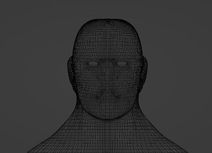 Simple Head Retopo 3D model | CGTrader