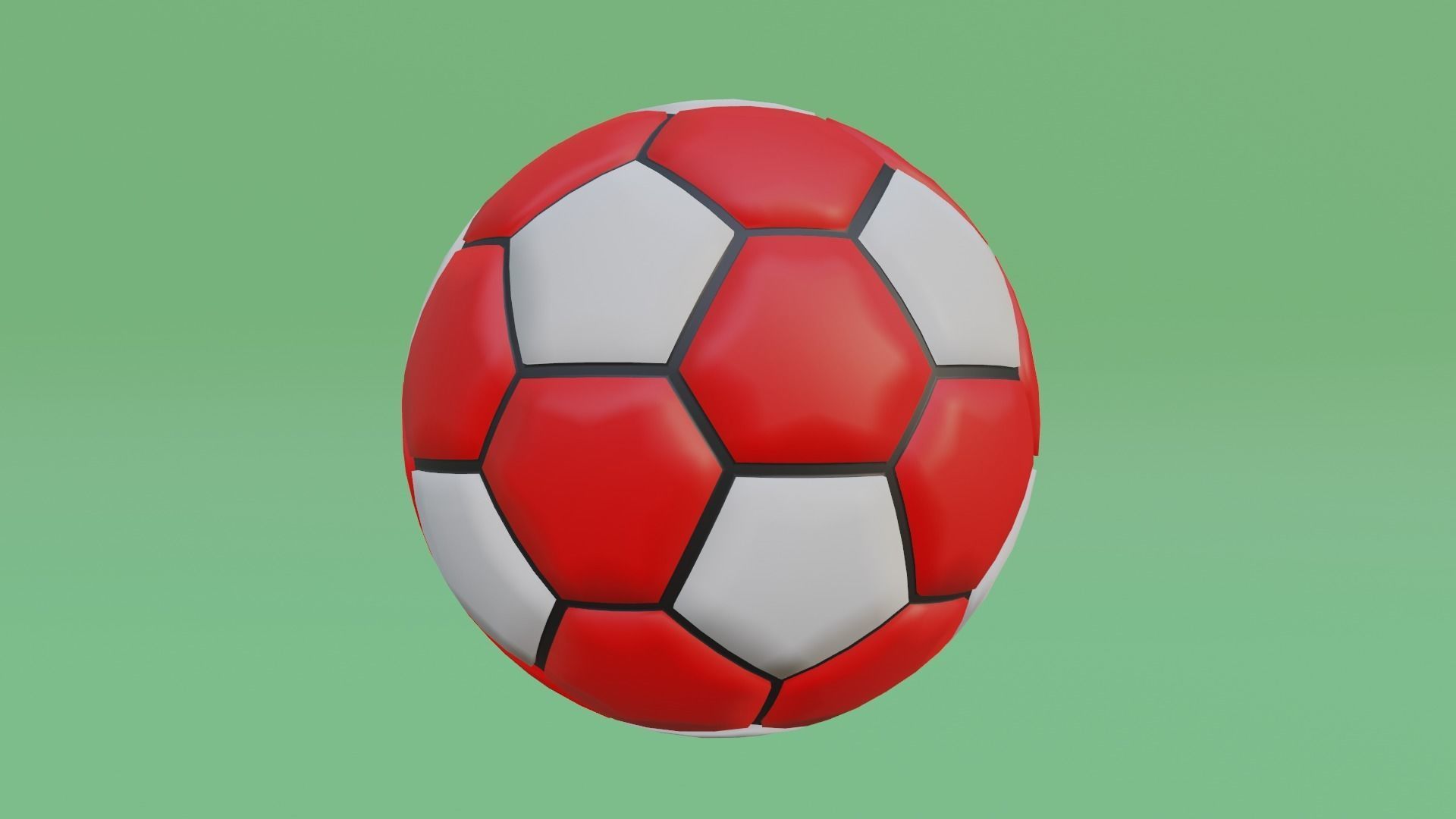 3D model Red Soccer Ball VR / AR / low-poly | CGTrader