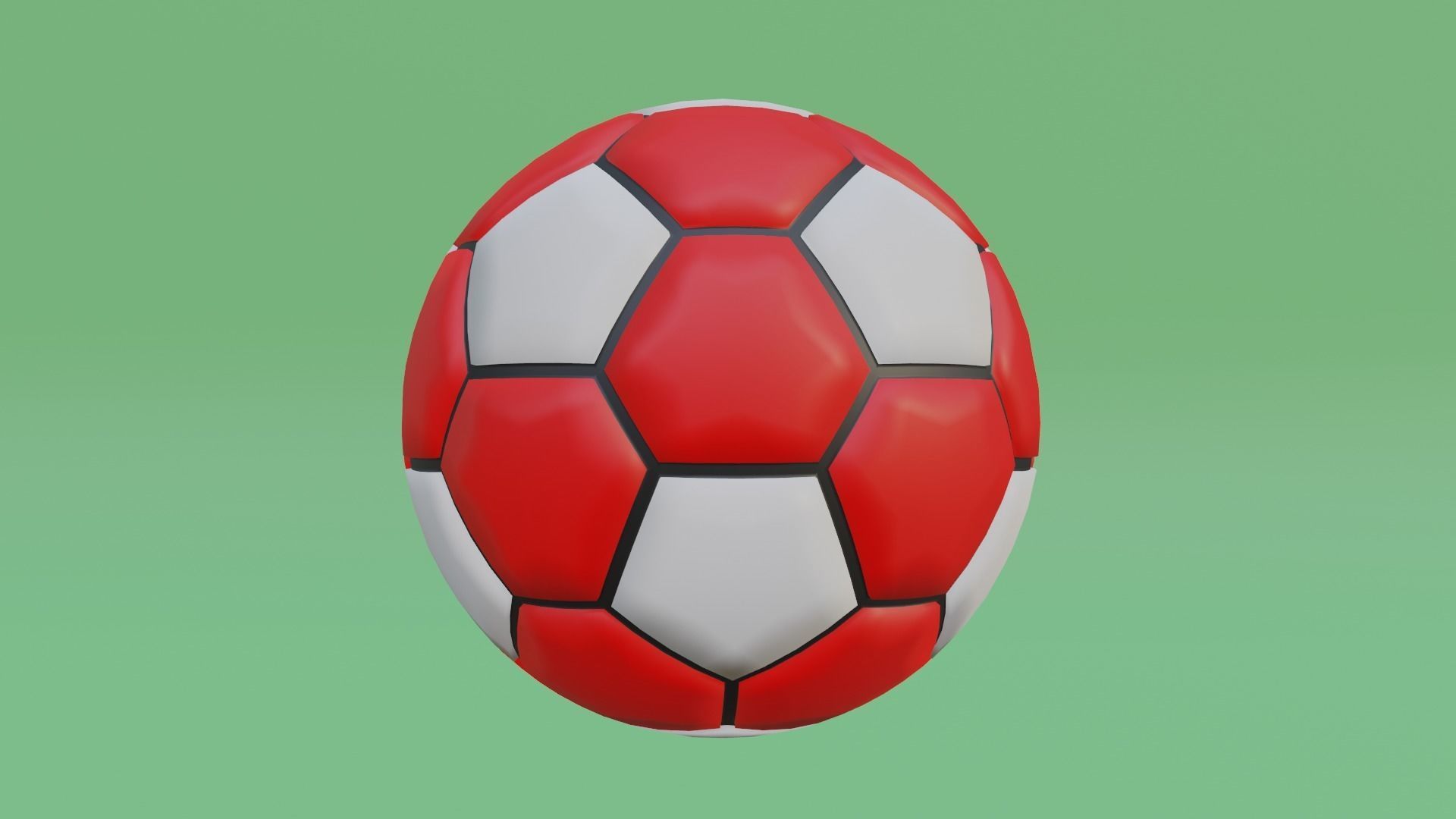 3D model Red Soccer Ball VR / AR / low-poly | CGTrader