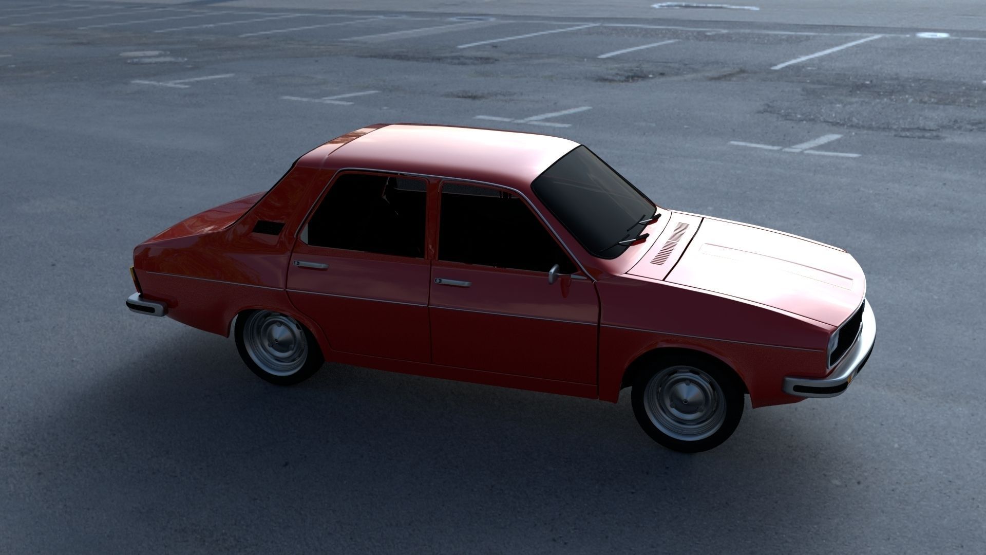 Renault 12 - Dacia 1300 HDRI 3D model | CGTrader
