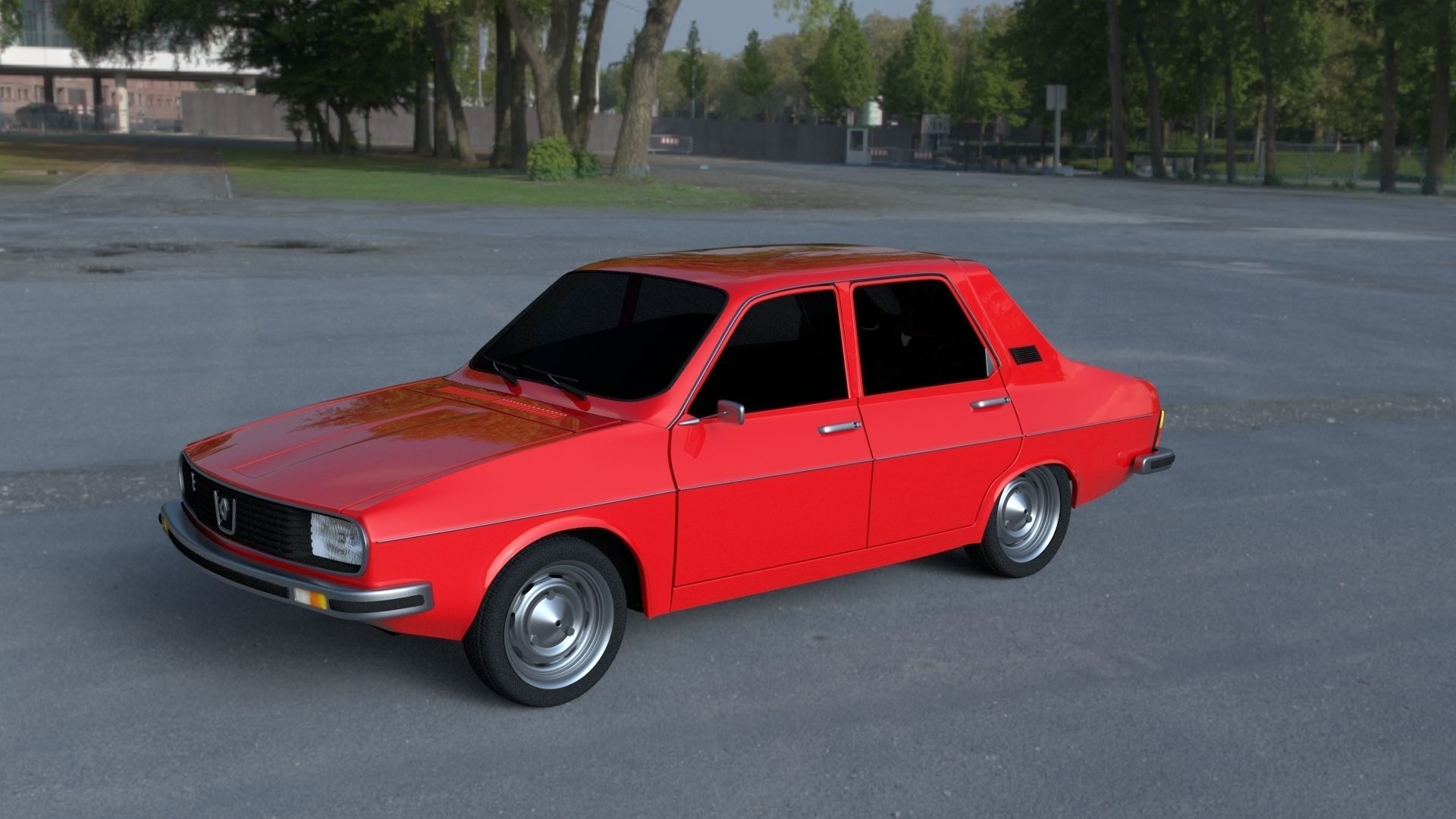 Renault 12 - Dacia 1300 HDRI 3D model | CGTrader