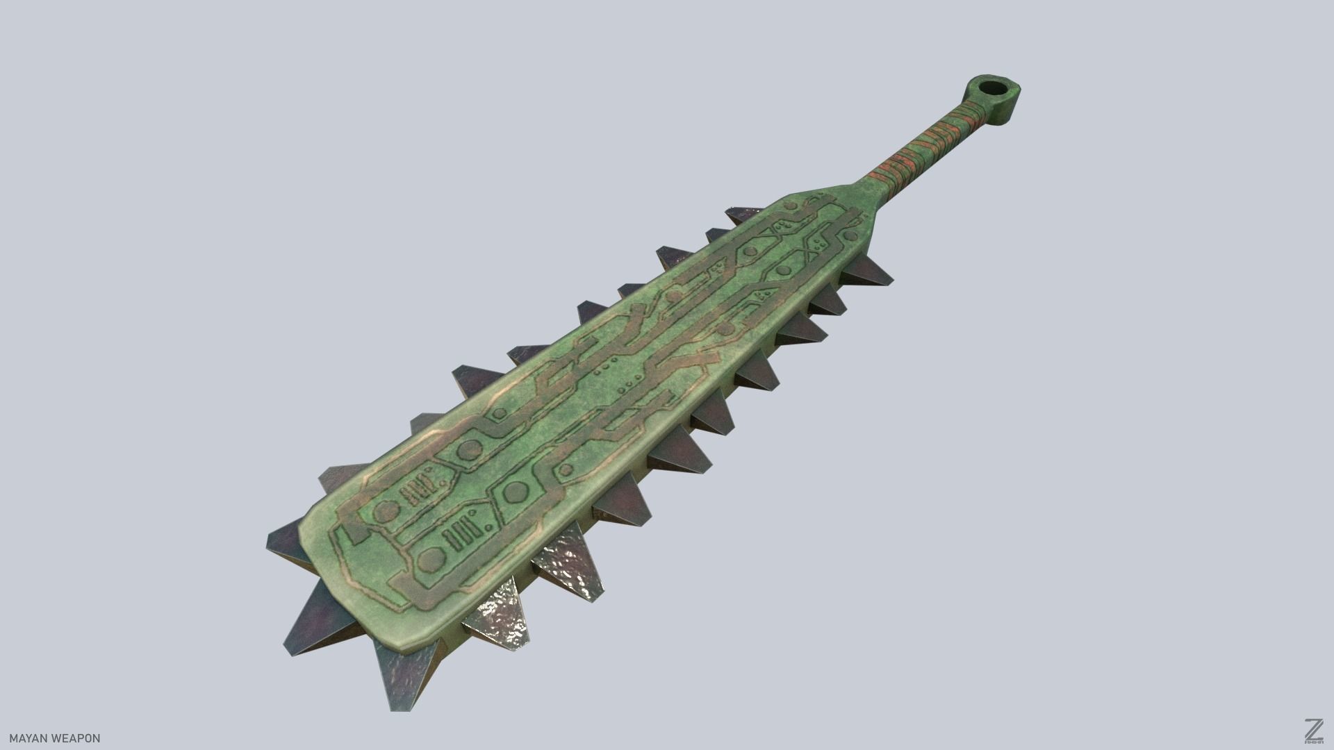 3D model Mayan weapon VR / AR / low-poly | CGTrader