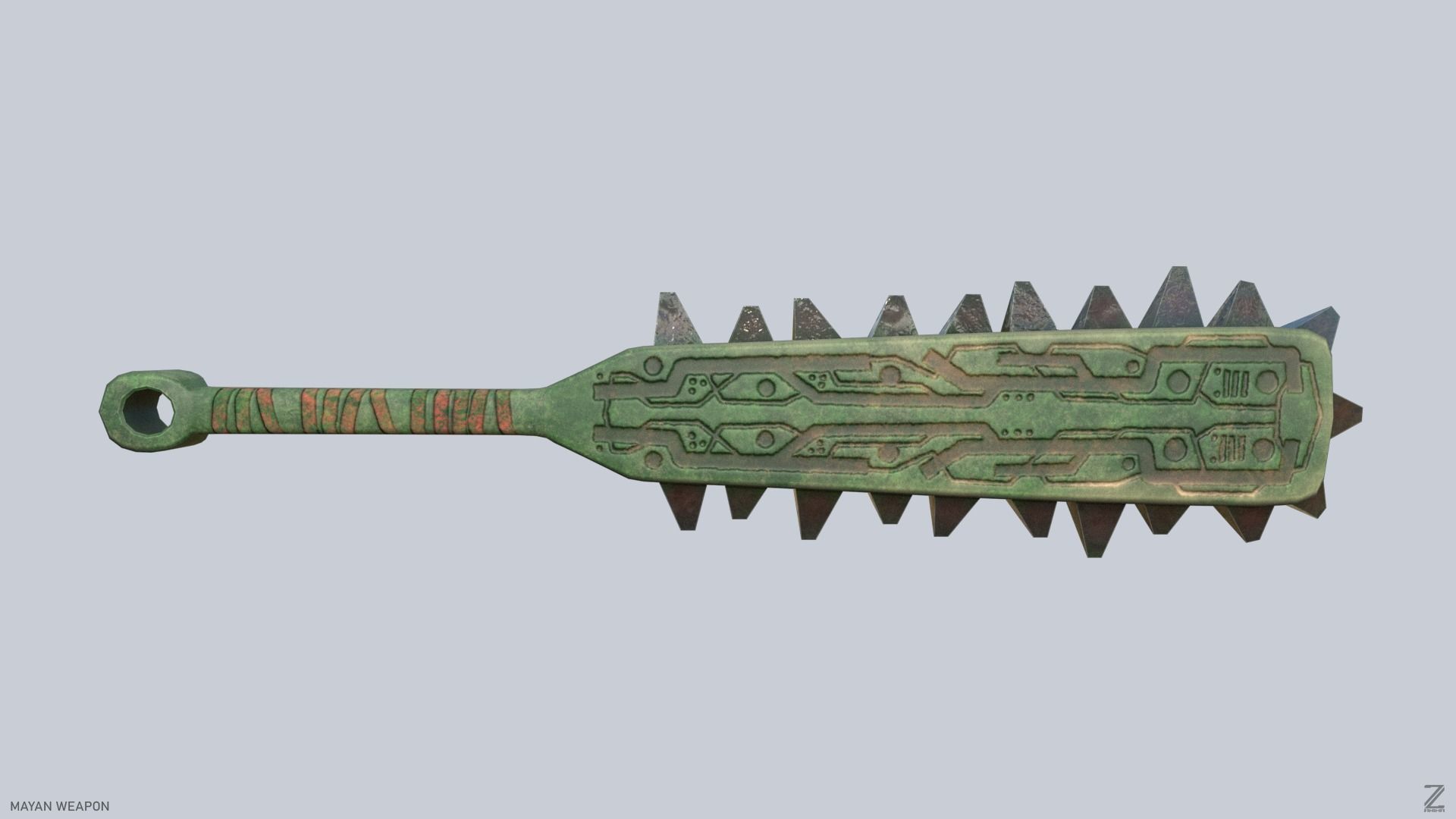 3D model Mayan weapon VR / AR / low-poly | CGTrader