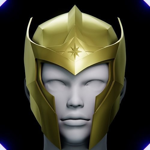 WONDER WOMAN SOLDIER HELMET V2 3D model 3D printable | CGTrader