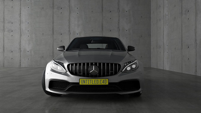 Mercedes C63 S AMG 3D model animated rigged | CGTrader