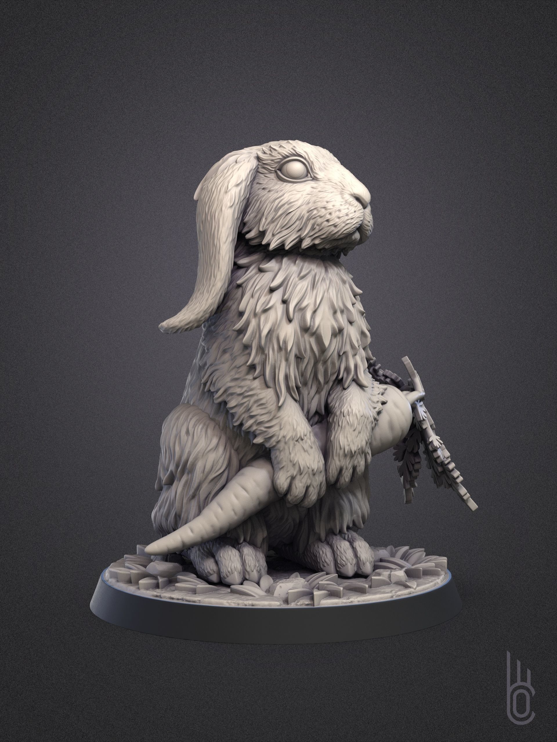 Rabbit 3D model 3D printable | CGTrader