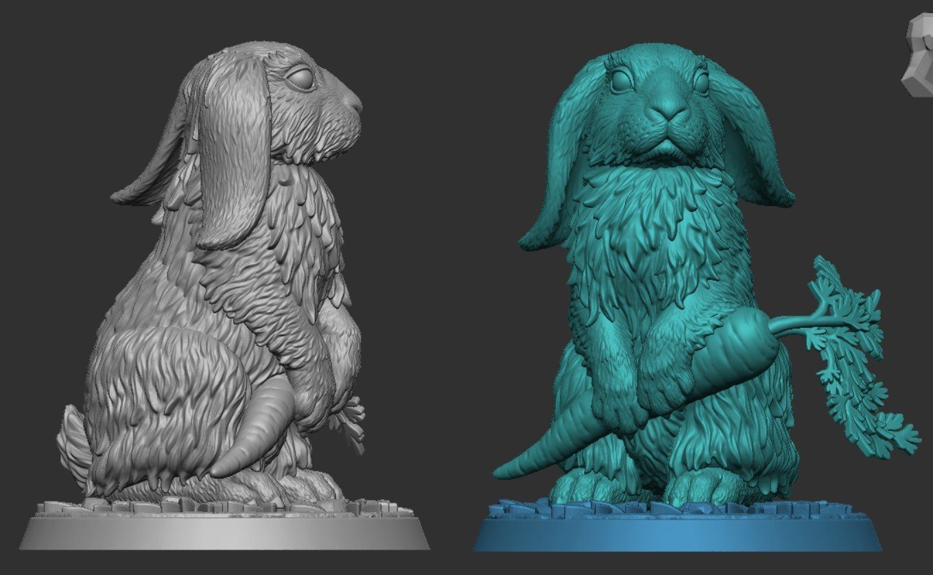 Rabbit 3D model 3D printable | CGTrader