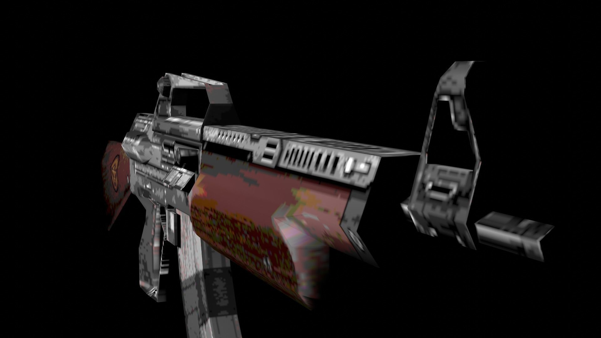 3D model Old School Rifle VR / AR / low-poly | CGTrader