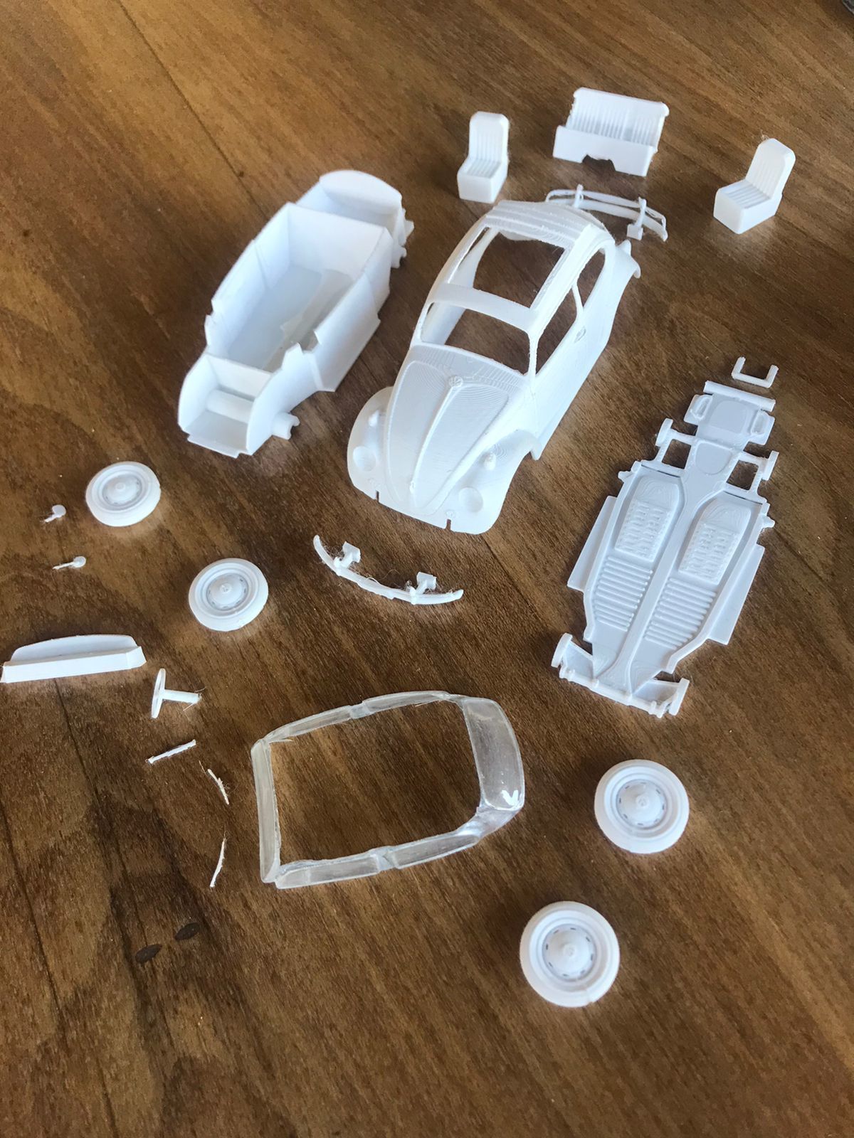 BEETLE CLASSIC 1963 3dprintable Scale Model Assembly Kit 1 32 3D model ...