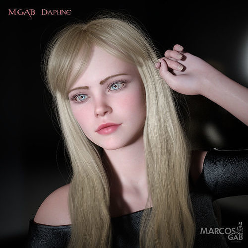 MGAB Daphne for Genesis 9 3D model animated rigged | CGTrader