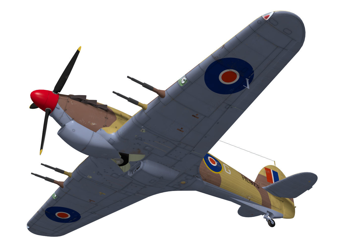 Hawker Hurricane MK2c 3D model | CGTrader