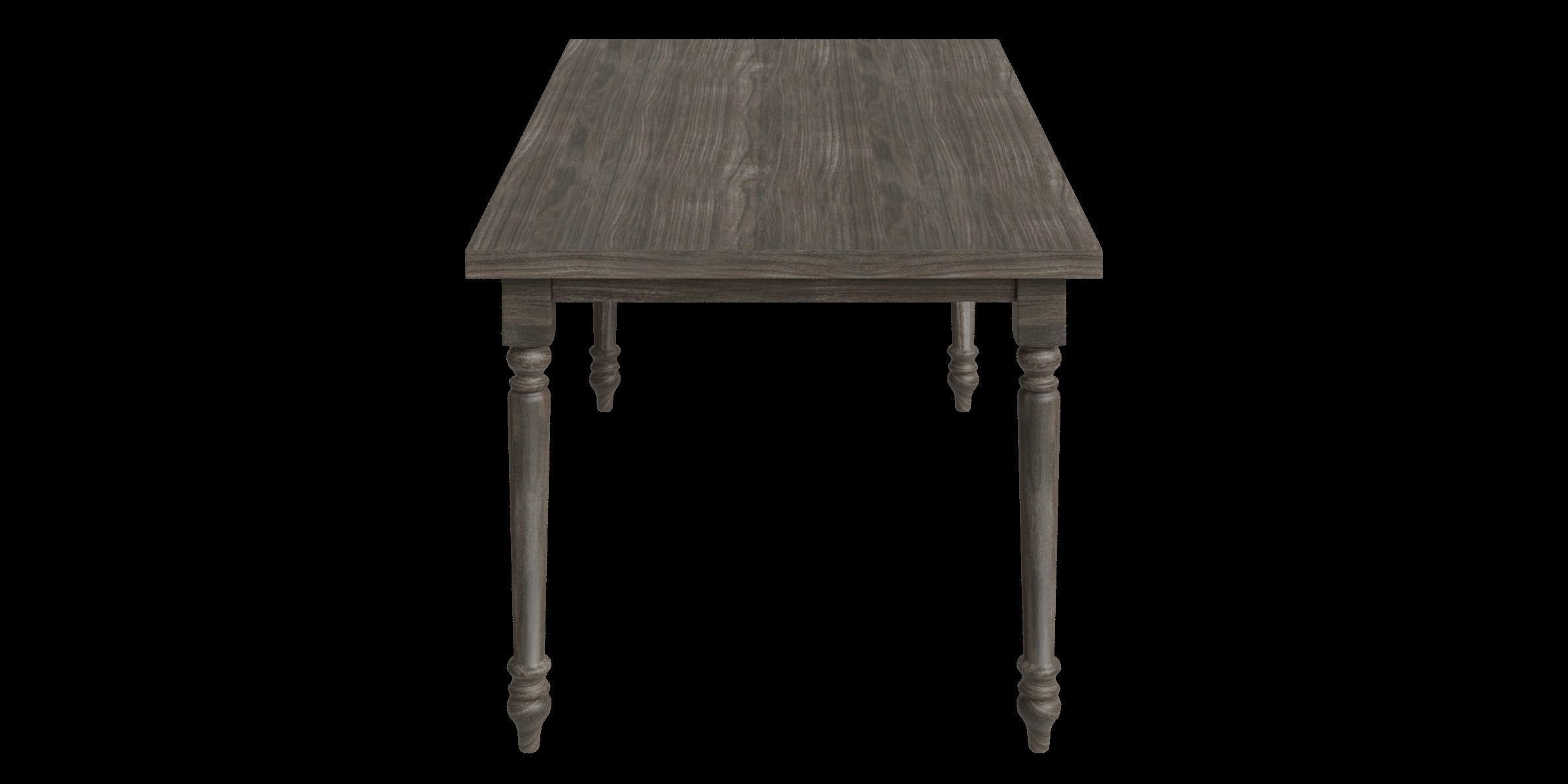 3D model Rustic Style Wooden Dining Table VR / AR / low-poly | CGTrader