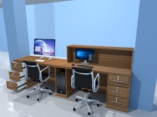 reception table 3D model 3D printable | CGTrader