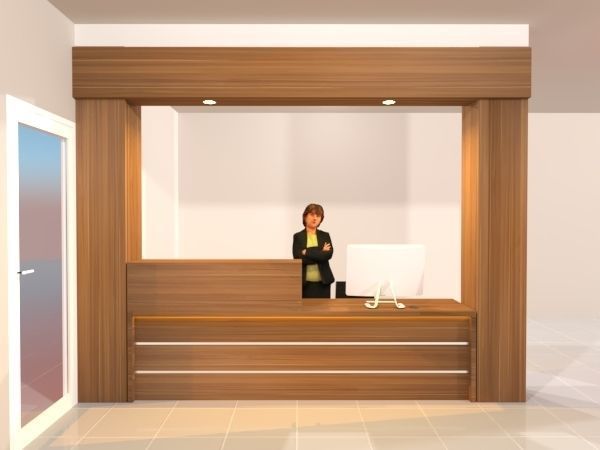 reception table 3D model 3D printable | CGTrader