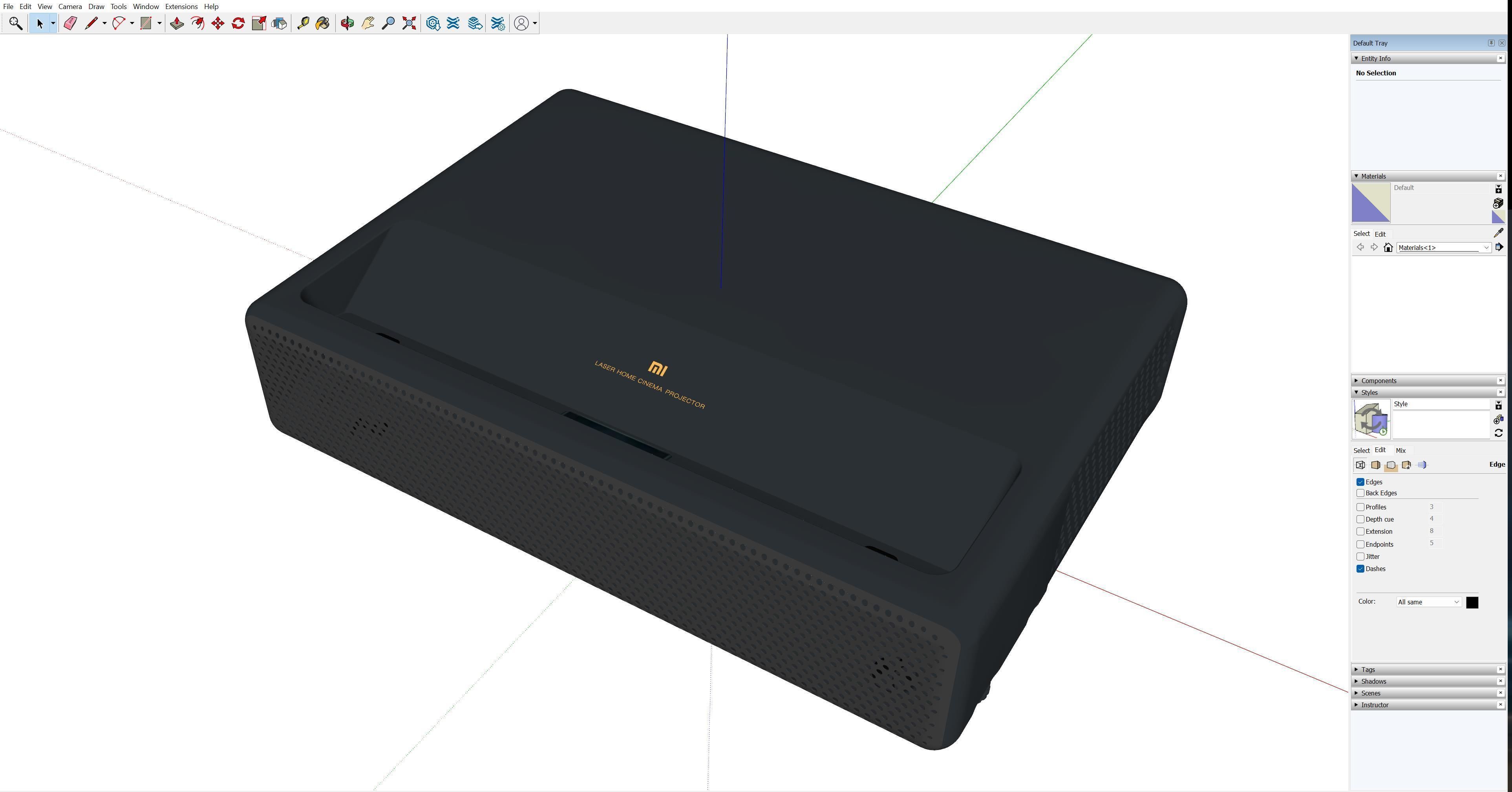 Xiaomi Laser Projector - 4k ultra short throw 3D model | CGTrader