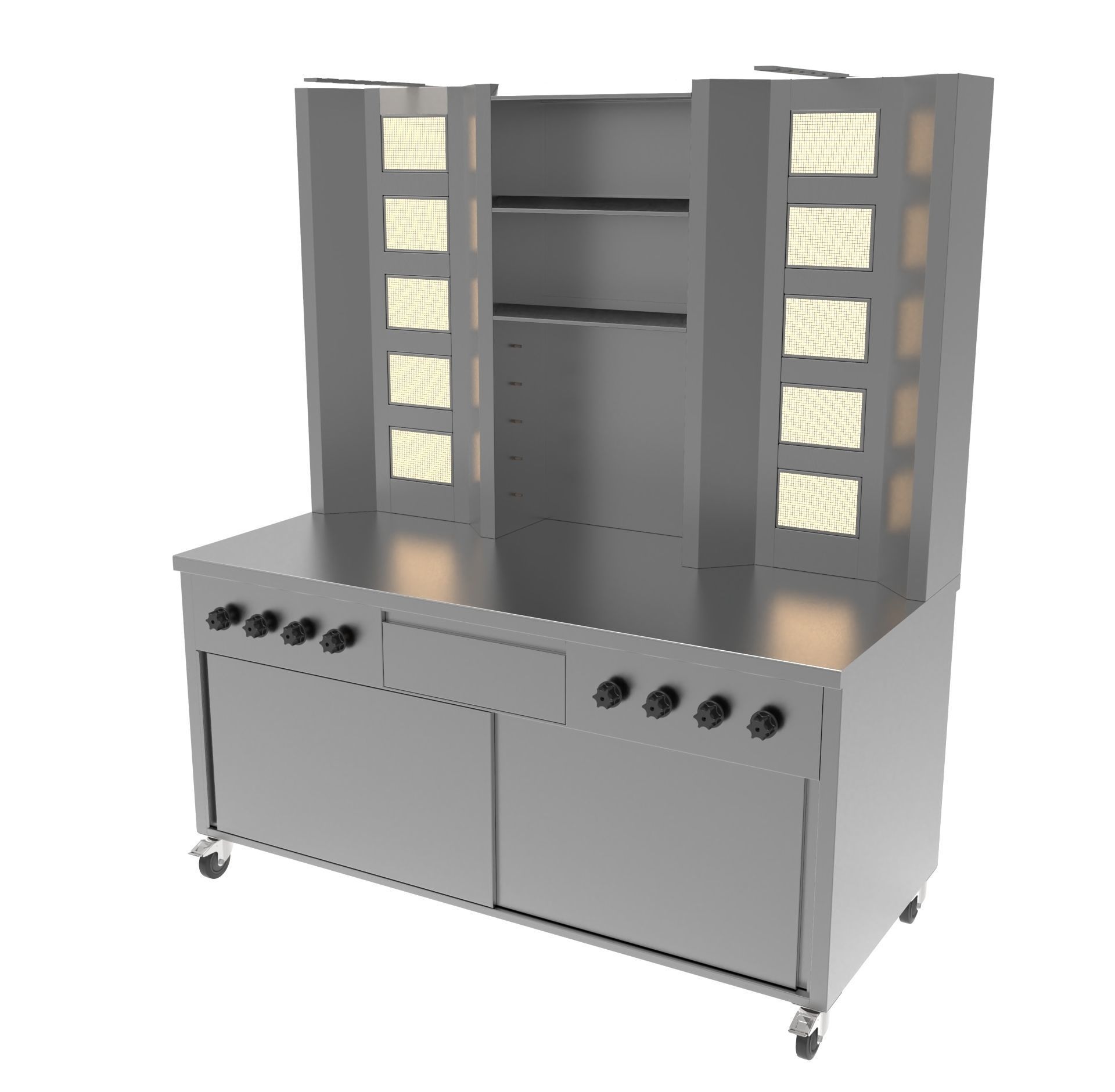 3D model Grill Vertical VR / AR / low-poly | CGTrader