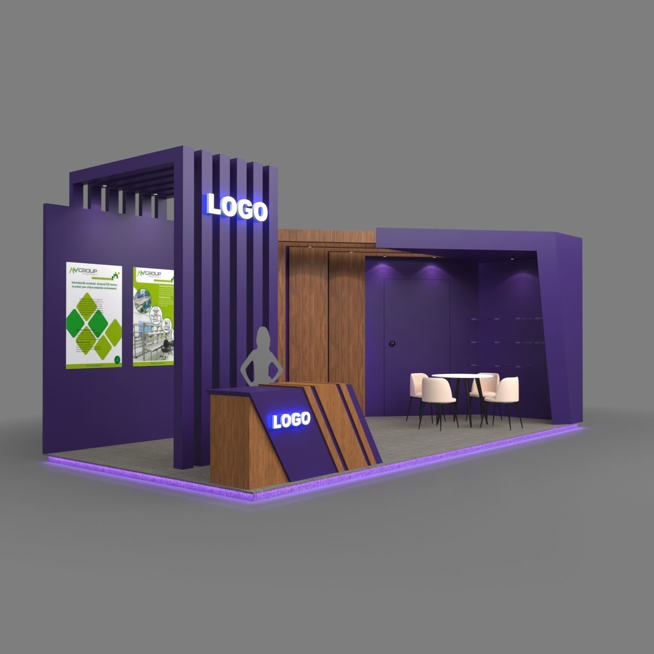 Exhibition Booth 3D model | CGTrader