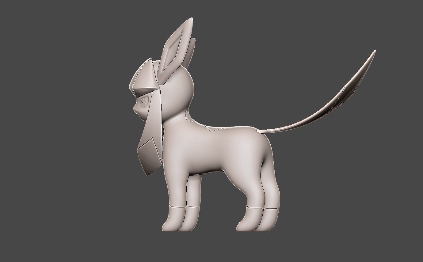 Pokemon glaceon 3D model 3D printable | CGTrader