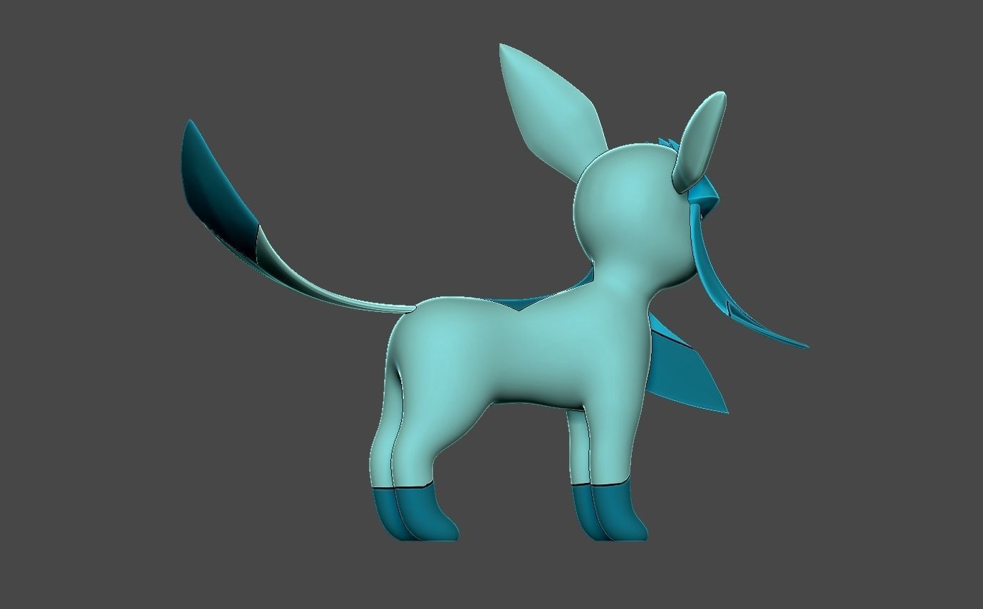 Pokemon glaceon 3D model 3D printable | CGTrader