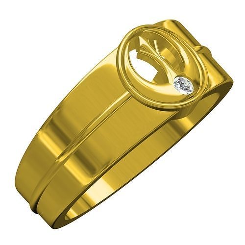 Simple Engagement Ring for Men 3D model 3D printable | CGTrader