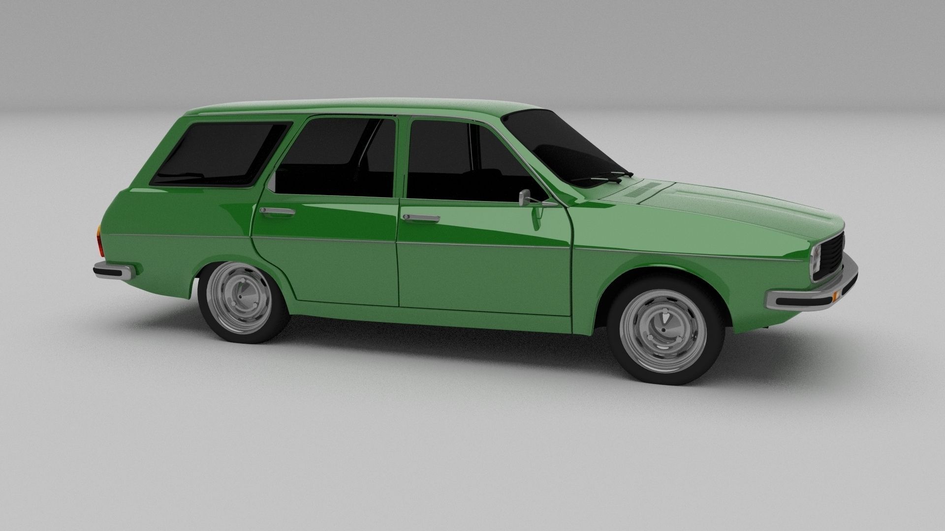 Renault 12 Dacia 1300 Estate HDRI 3D model | CGTrader