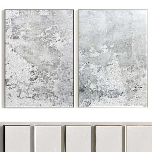 3D model Plaster Two Photo Frame 227 VR / AR / low-poly | CGTrader