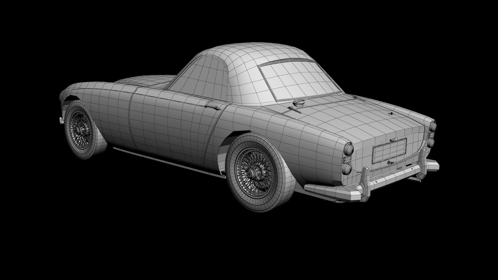 Morgan Plus 4 Plus coupe 3D model | CGTrader