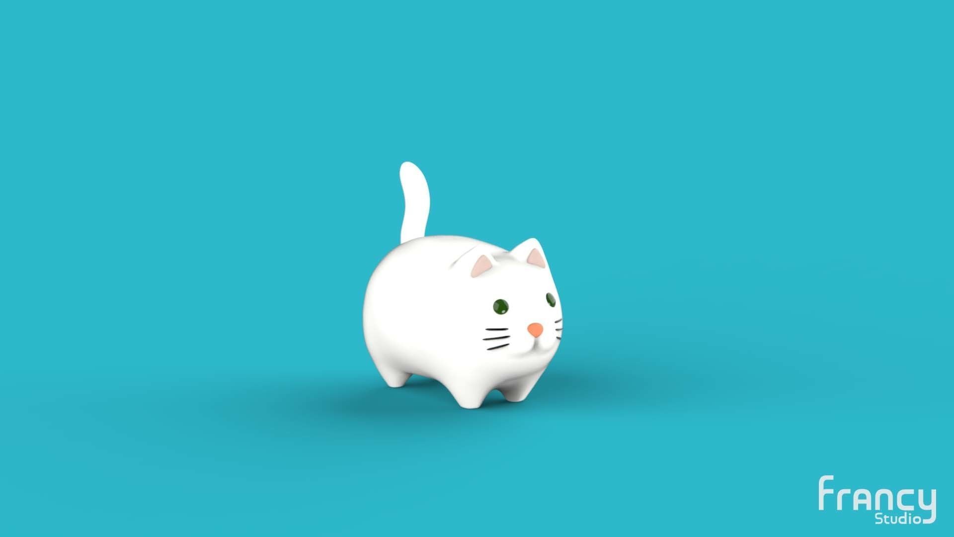 POTATO CAT 3D model 3D printable | CGTrader