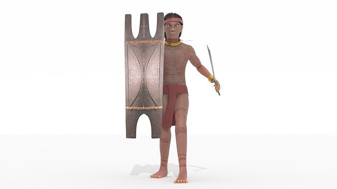 3D model Pre-Colonial Filipino Warrior 3D VR / AR / low-poly | CGTrader
