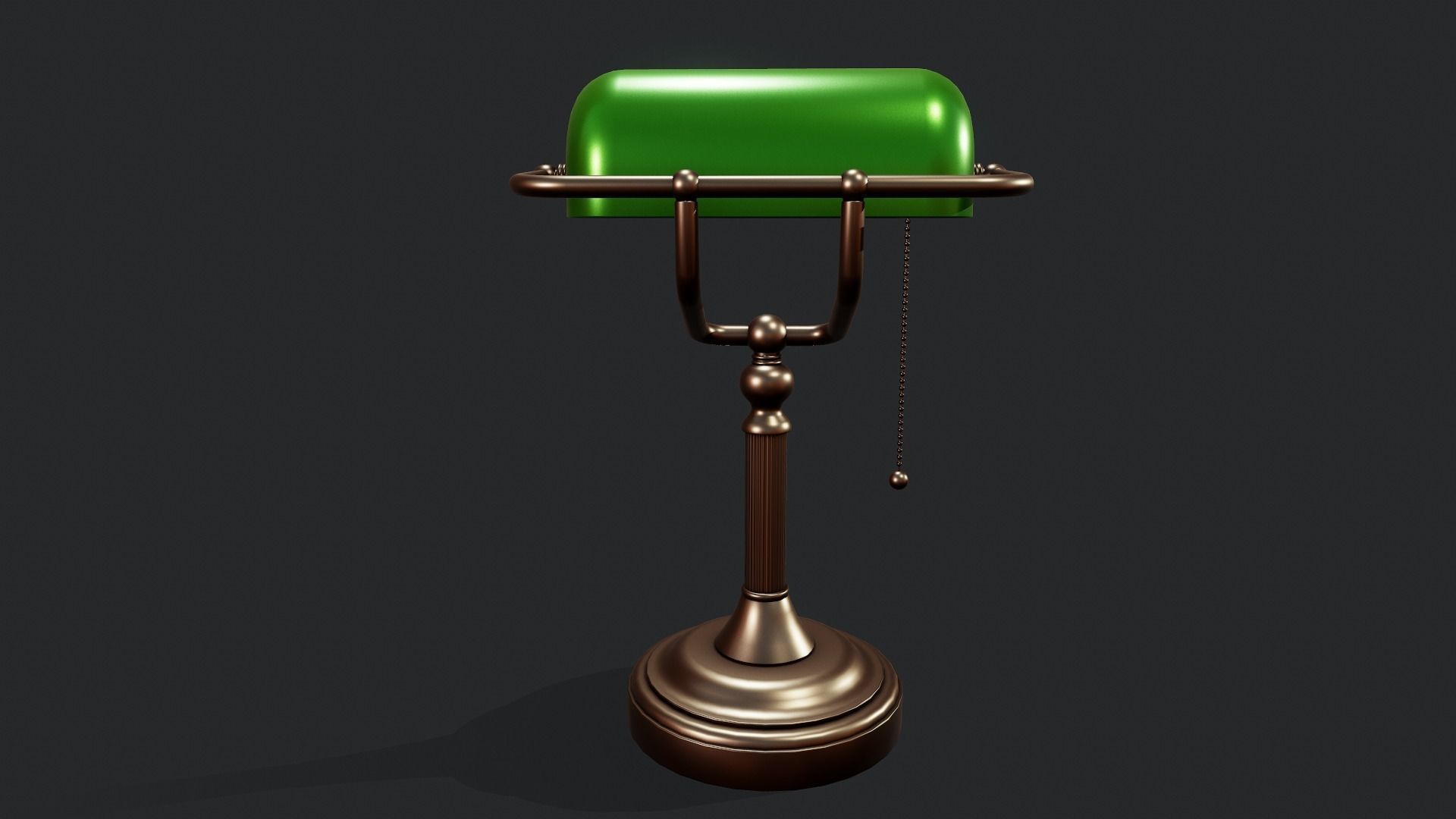 3D model Bankers Lamp - Tutorial Included VR / AR / low-poly | CGTrader