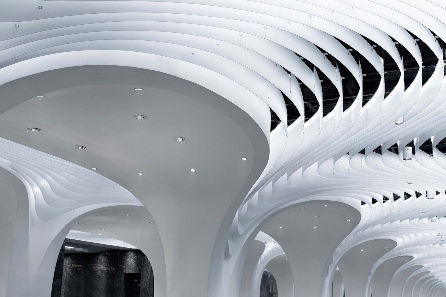 Futuristic Parametric Shanghai Subway Yuyuan Metro Station 3D model ...