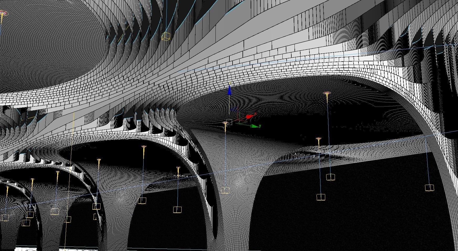Futuristic Parametric Shanghai Subway Yuyuan Metro Station 3D model ...