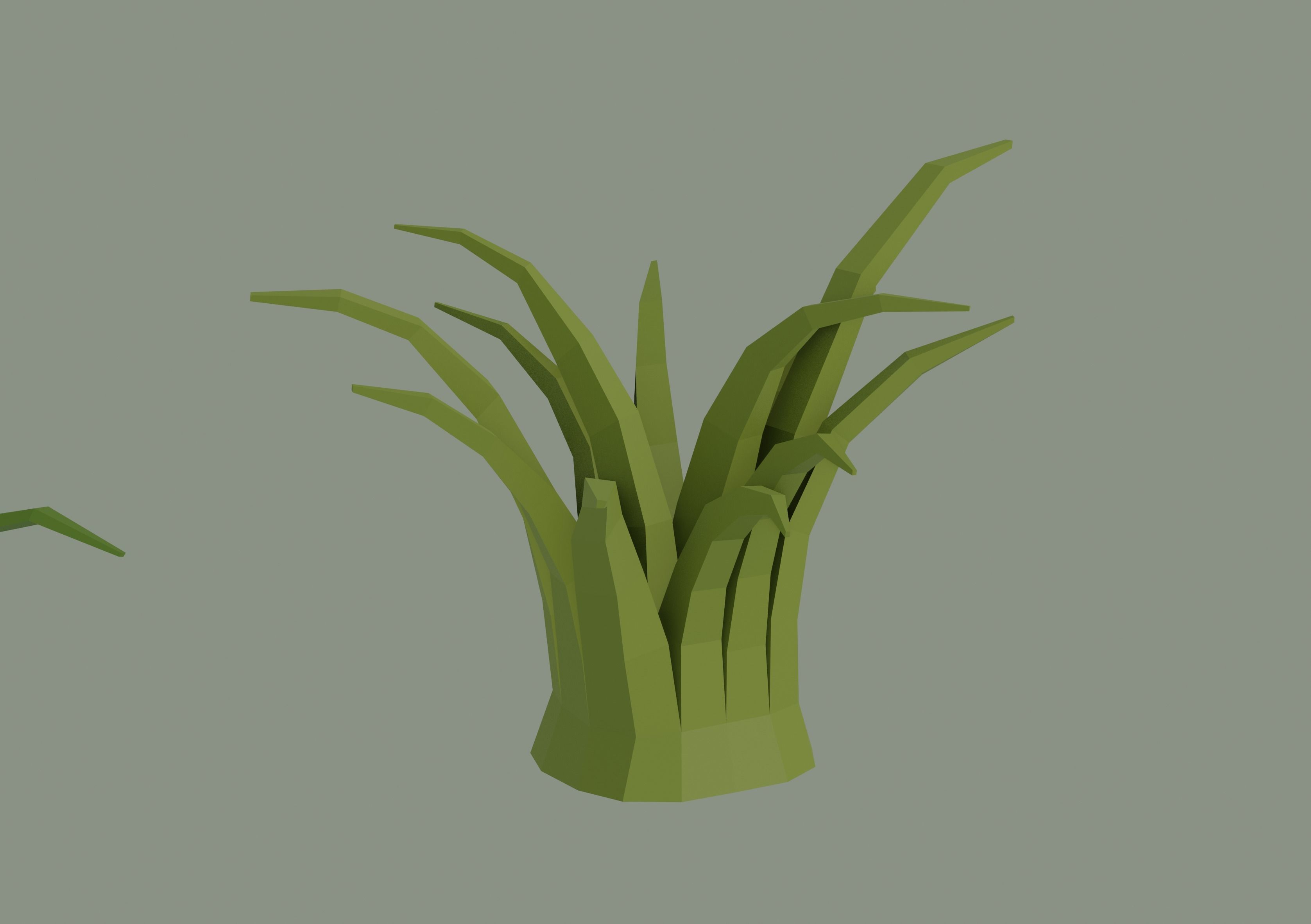 3D model Grass Low Poly VR / AR / low-poly | CGTrader