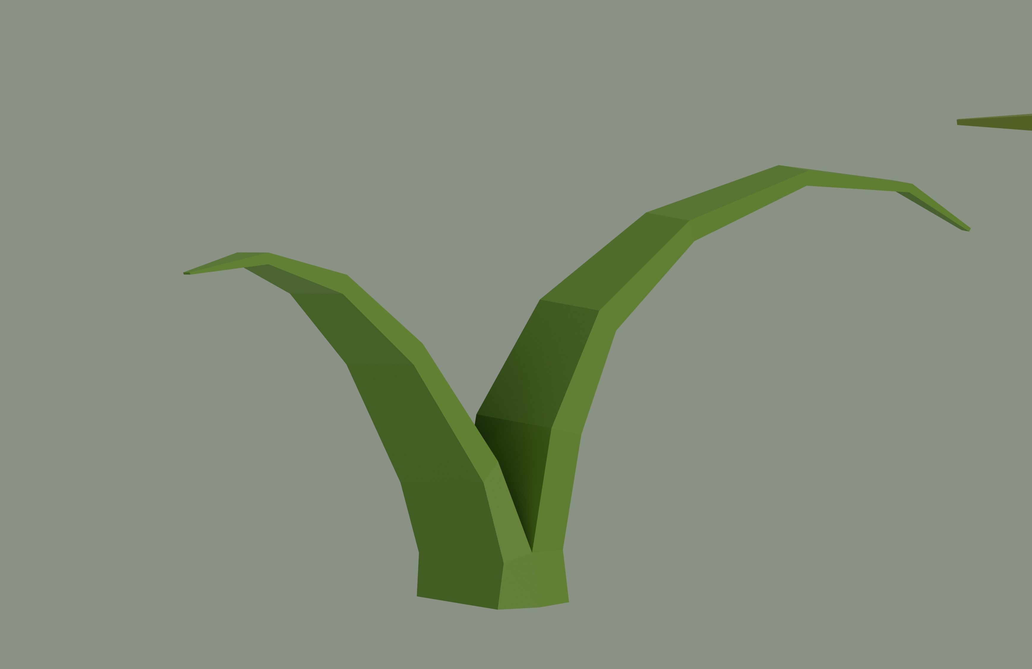 3D model Grass Low Poly VR / AR / low-poly | CGTrader