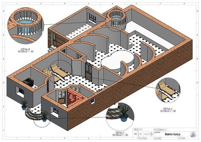 Turkish bath-hammam 3D model animated | CGTrader