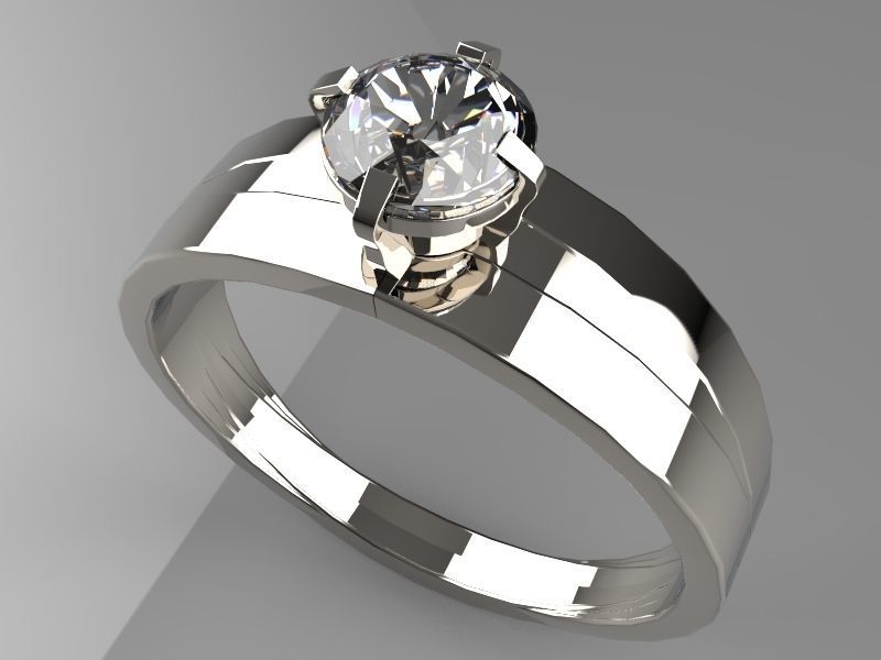 Rings Join Diamond 3D model 3D printable | CGTrader