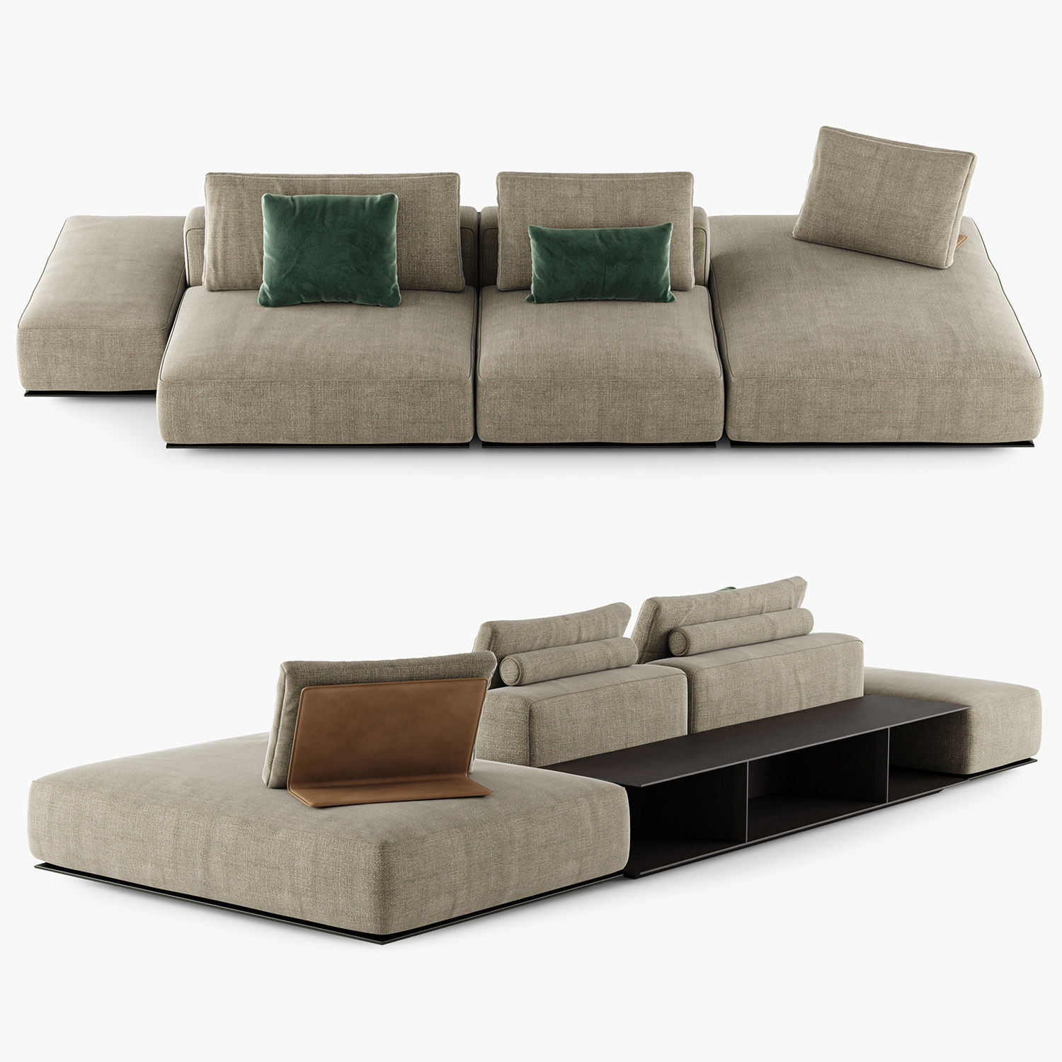 Poliform WESTSIDE sofa 02 3D model | CGTrader