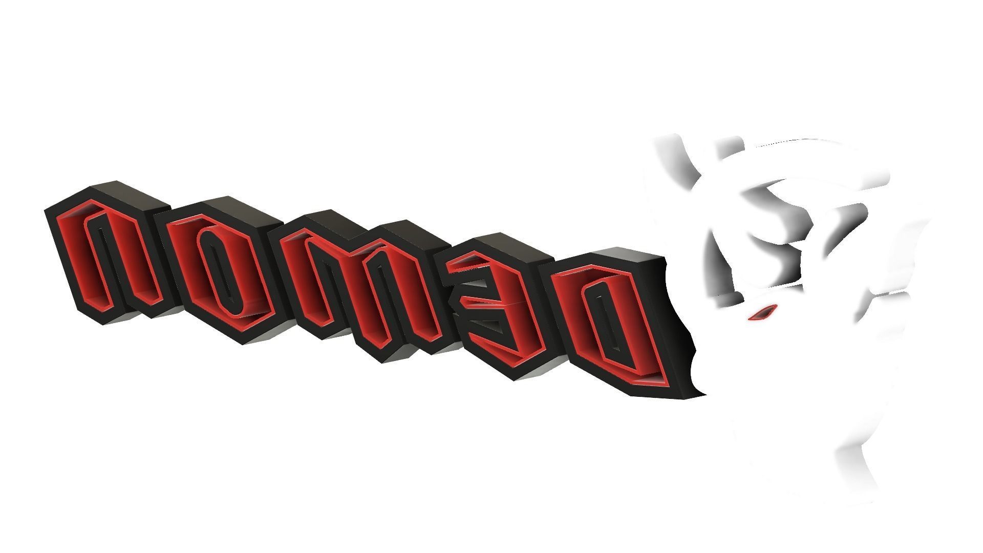 Dodge SRT Demon Big Logo for LED 3D model 3D printable | CGTrader