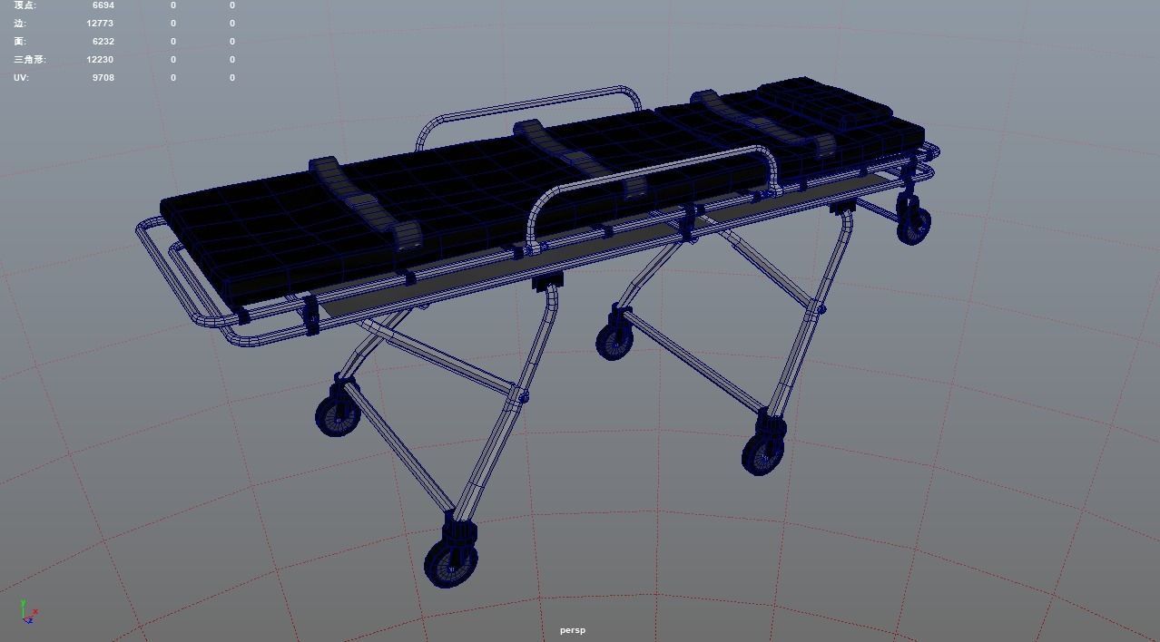 3D model Ambulance Stretcher 3D Modle VR / AR / low-poly | CGTrader