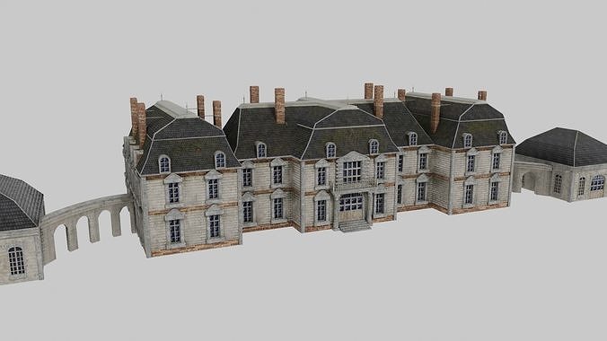 French XVIIIth century manor 3D model | CGTrader