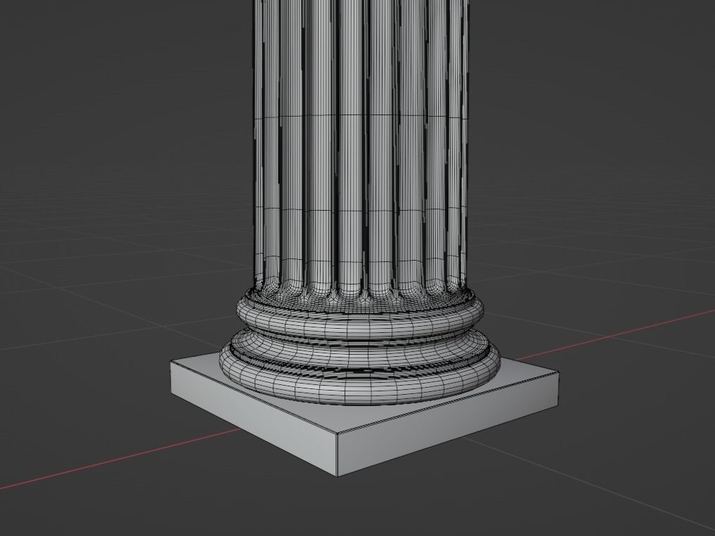 Classical columns 3D model | CGTrader