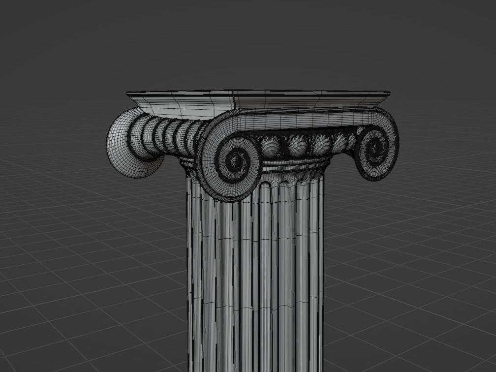 Classical columns 3D model | CGTrader