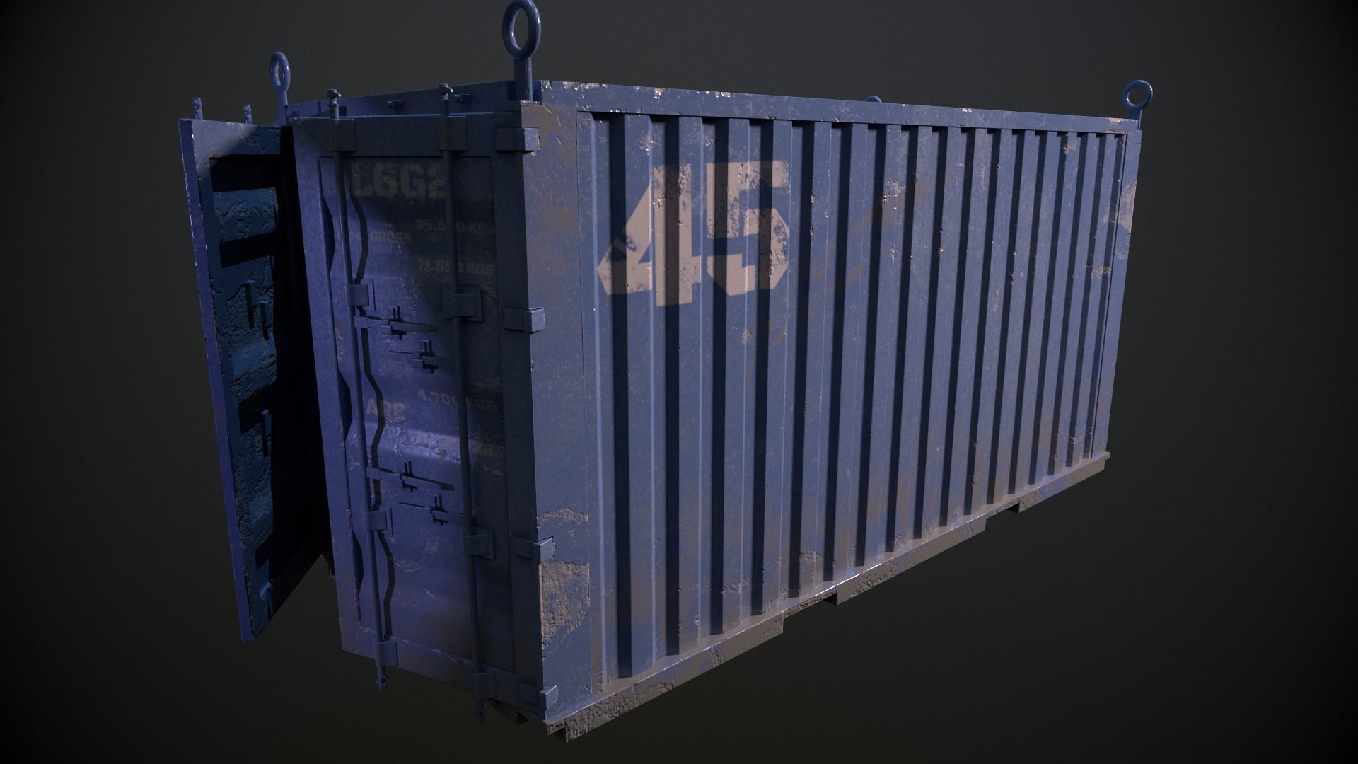 3D model Container VR / AR / low-poly | CGTrader